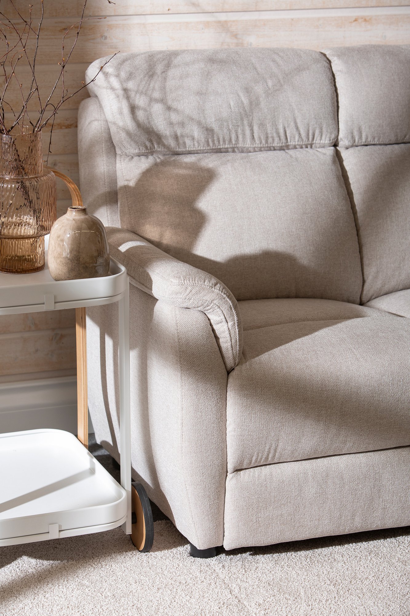 Luca 3-ist. sohva beige / Masku.com