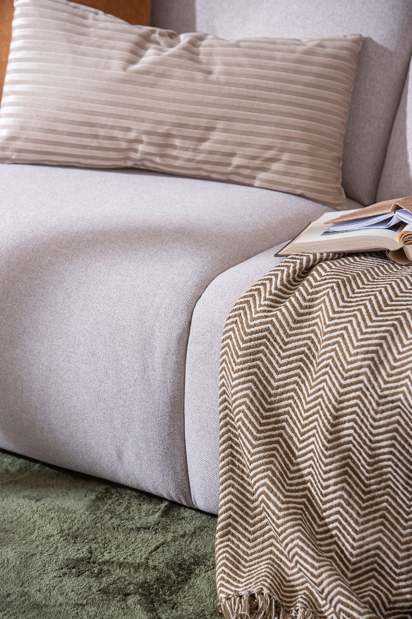Basel 2-ist. sohva (KN+B+KN, 192cm) Austin 02 beige / Masku.com