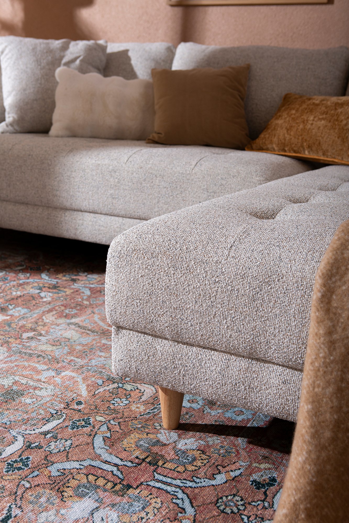 Aava 4-istuttava divaanisohva beige / Masku.com