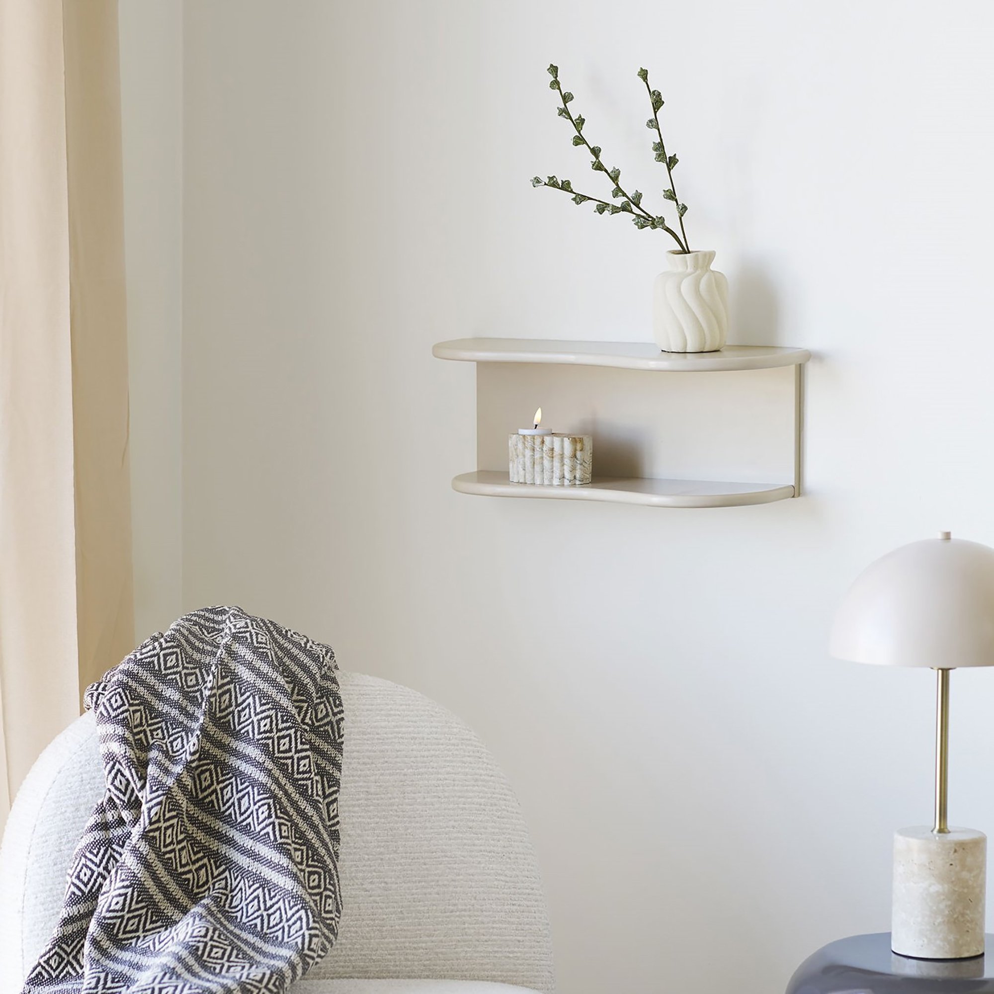House Nordic Botta seinähylly, beige / Masku.com